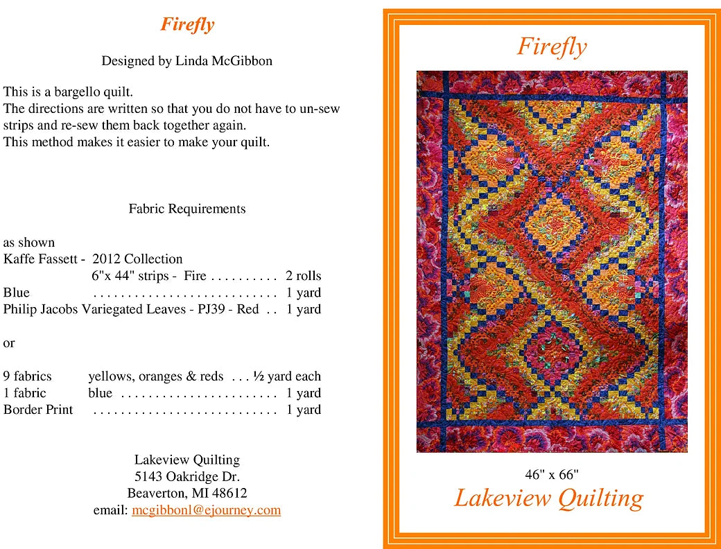 Firefly Quilt Pattern – Quilting Books Patterns and Notions