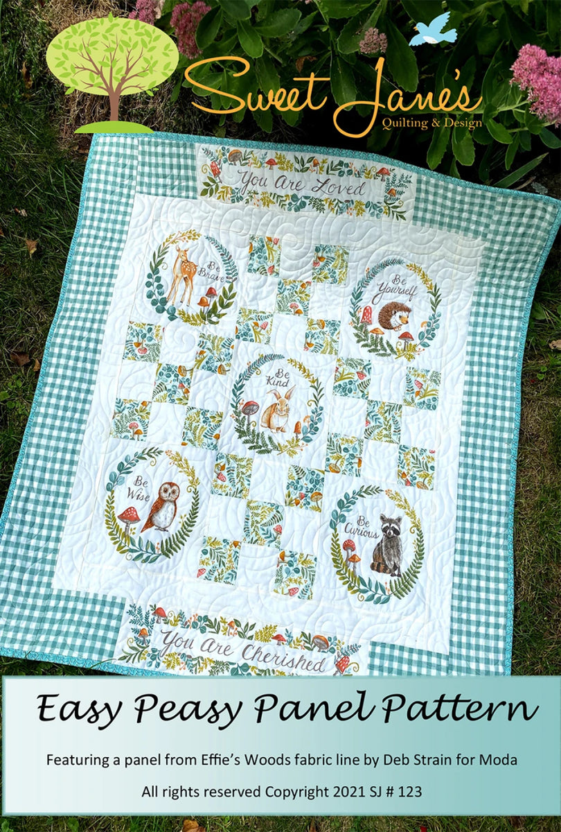 Easy Peasy Panel Pattern – Quilting Books Patterns and Notions