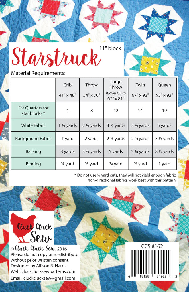 Starstruck Quilt Pattern – Quilting Books Patterns and Notions