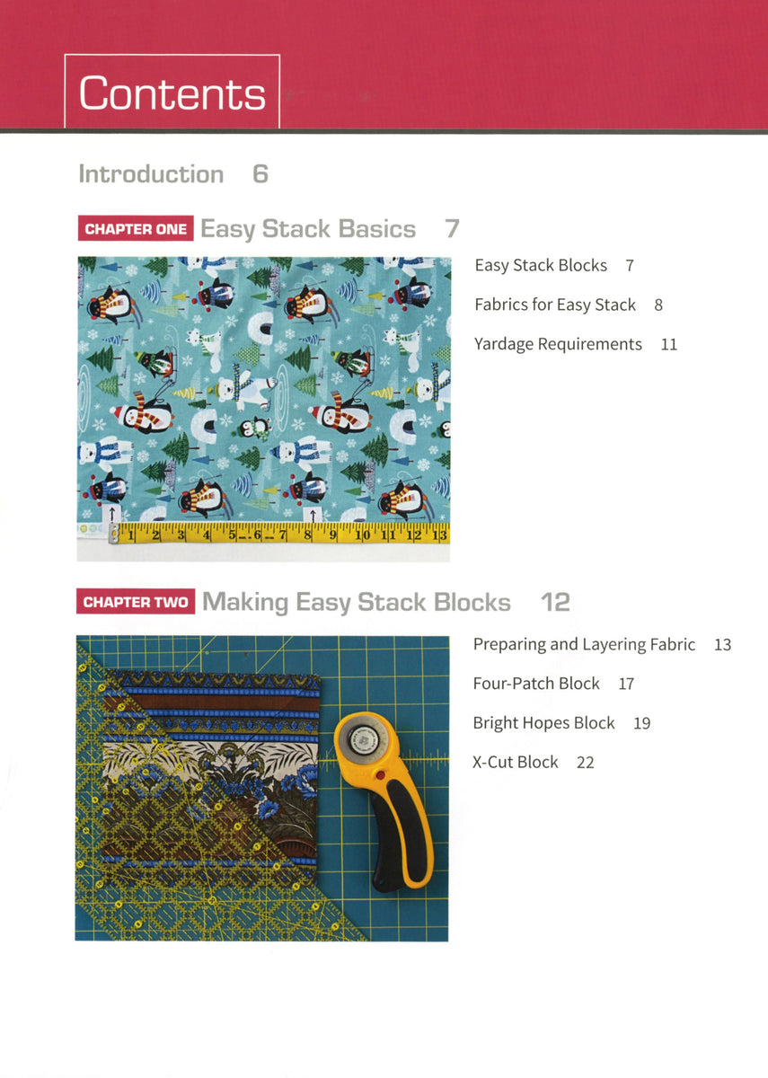 Easy Stack Quilts Quilters Pattern – Quilting Books Patterns and Notions