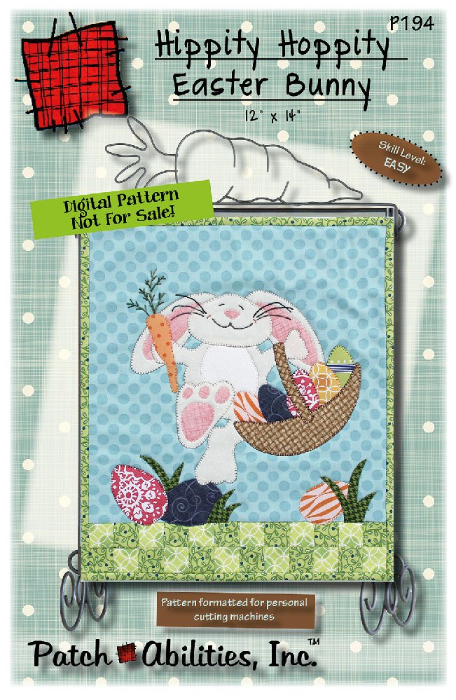 Hippity Hoppity Easter Bunny Downloadable Pattern – Quilting Books ...