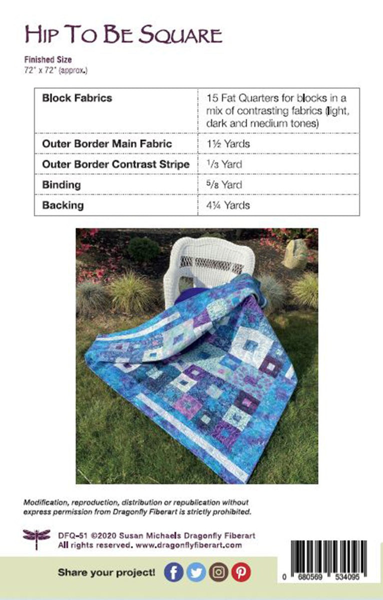 Hip To Be Square Patterns – Quilting Books Patterns and Notions
