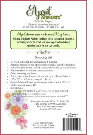 April Showers Table Top Display Quilt Patterns – Quilting Books ...