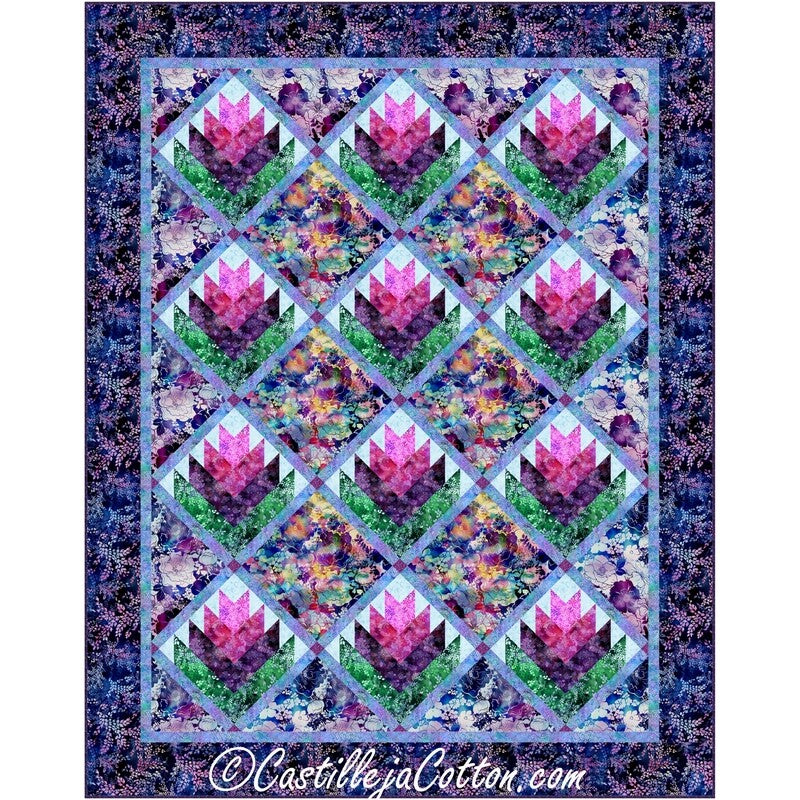Springtime Log Cabins Downloadable Pattern – Quilting Books Patterns ...