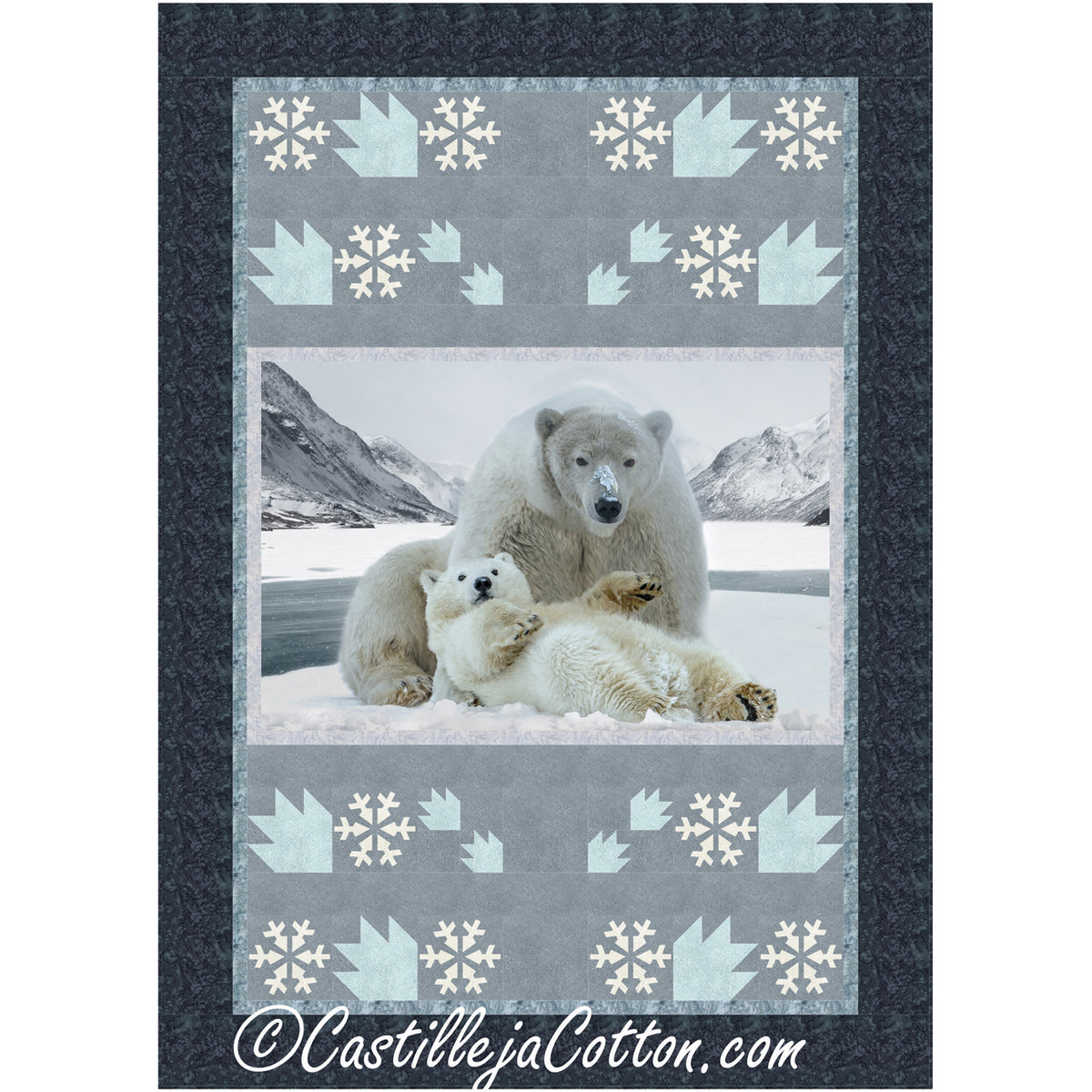 Lazy Polar Bear Cub Downloadable Pattern – Quilting Books Patterns and ...
