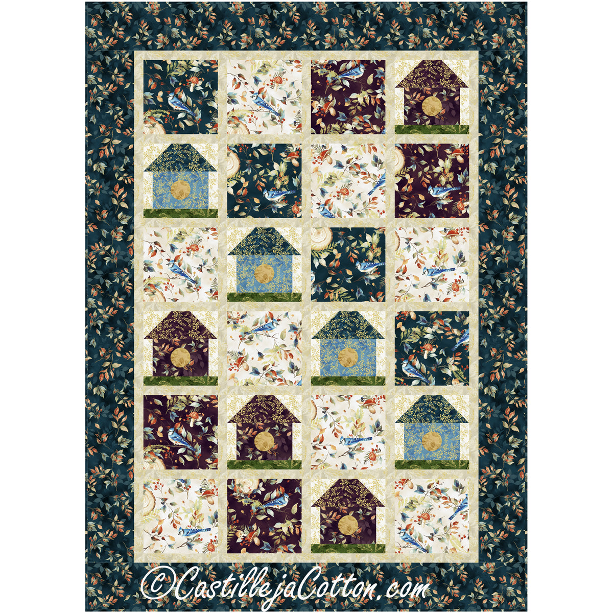 Twittering Blue Jays Downloadable Pattern – Quilting Books Patterns and ...