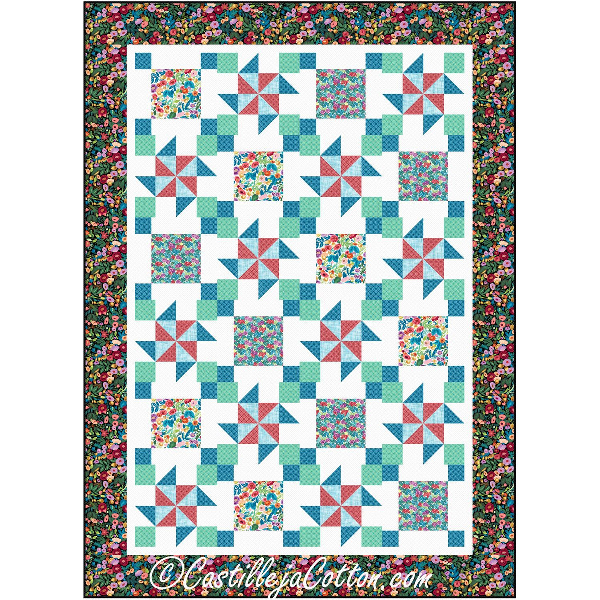 Pinwheel and Four Patches Downloadable Pattern – Quilting Books ...