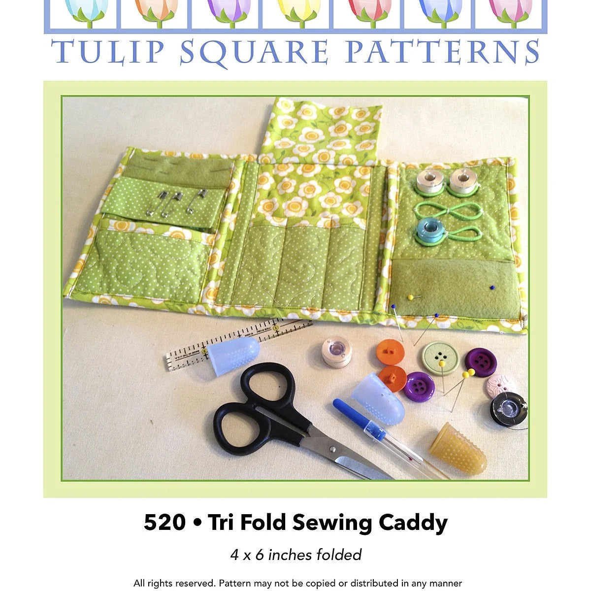 Tri Fold Sewing Caddy Downloadable Pattern – Quilting Books Patterns ...
