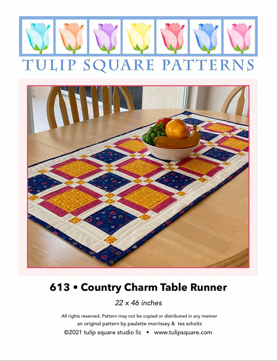 Country Charm Table Topper Downloadable Pattern – Quilting Books ...
