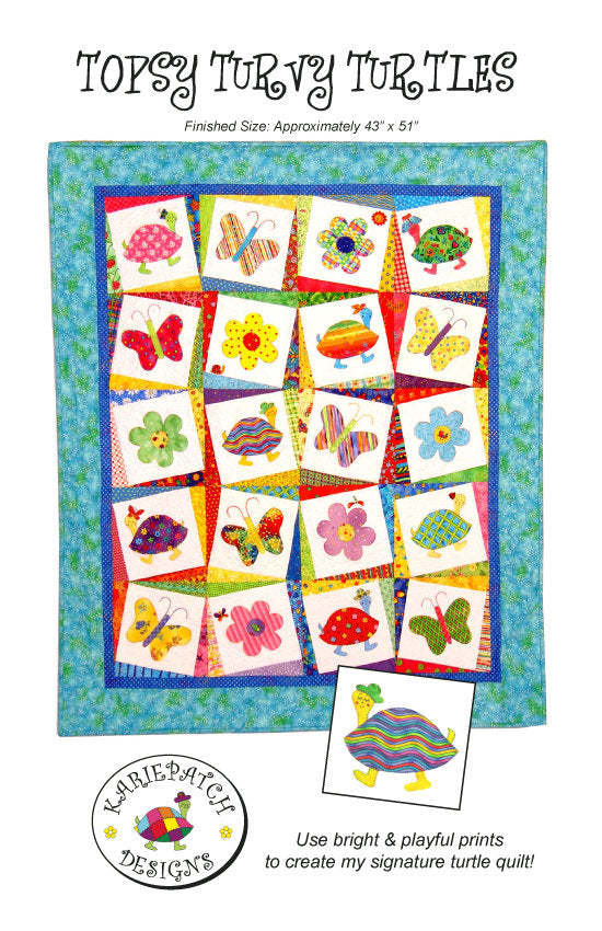 Topsy Turvy Turtles Quilt Pattern – Quilting Books Patterns and Notions