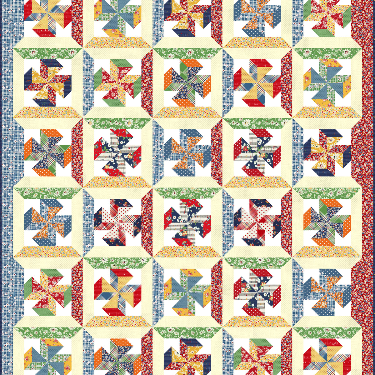 3D Pinwheels Quilt Pattern – Quilting Books Patterns and Notions