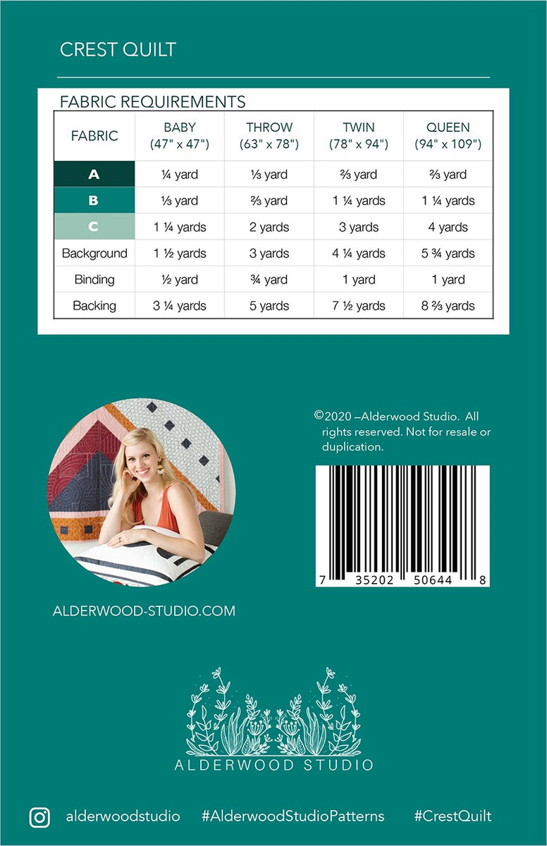 Crest Quilt Pattern – Quilting Books Patterns and Notions