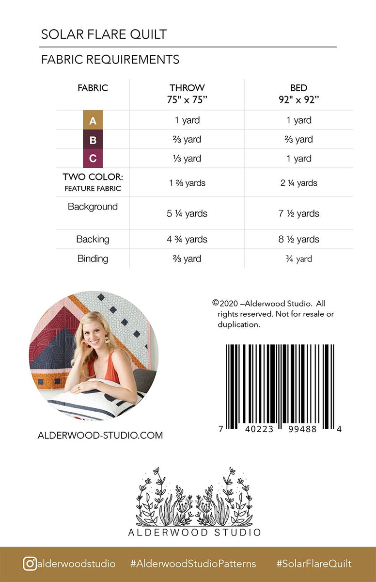 Solar Flare Quilt Pattern – Quilting Books Patterns and Notions