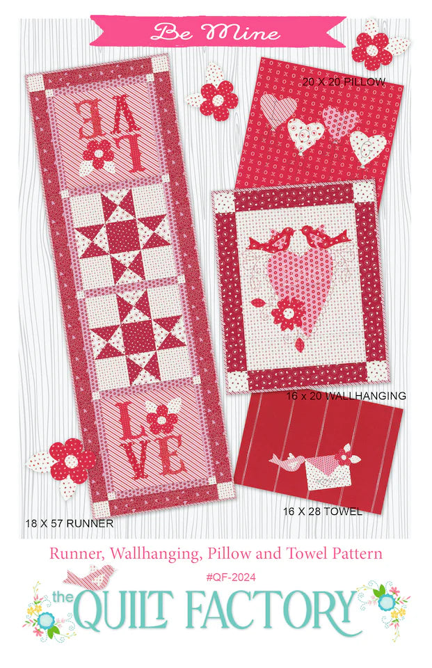Be Mine Quilt Pattern – Quilting Books Patterns and Notions