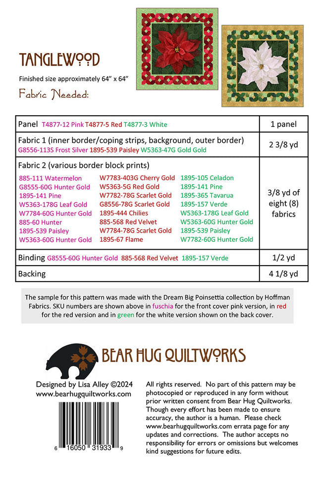 Tanglewood Quilt Pattern – Quilting Books Patterns and Notions