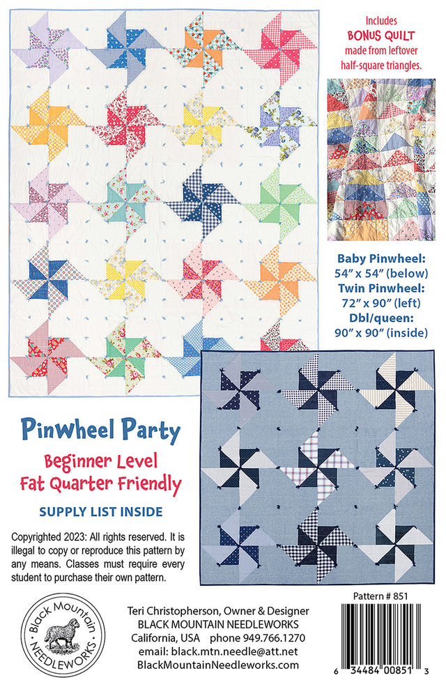 Pinwheel Party Pattern Quilt Pattern – Quilting Books Patterns and Notions