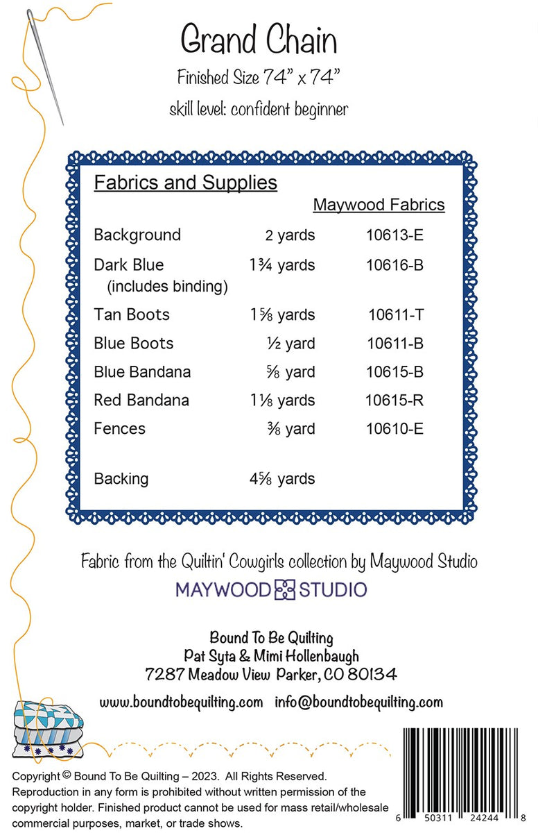 Grand Chain Quilt Pattern – Quilting Books Patterns and Notions