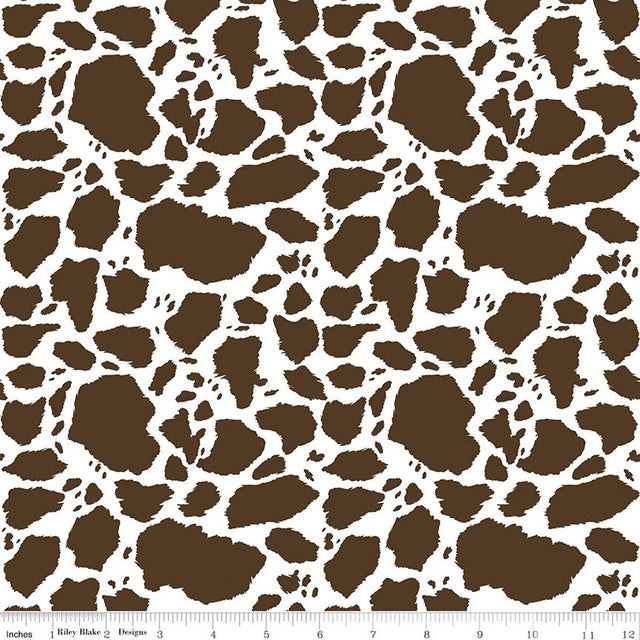 The Homestead Cow Patches Brown Quilt Fabric – Quilting Books Patterns ...