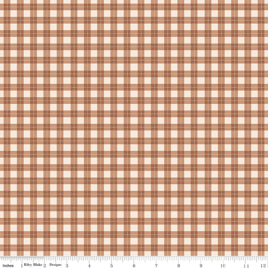 Harvest on the Prairie Plaid Brown Quilt Fabric – Quilting Books ...