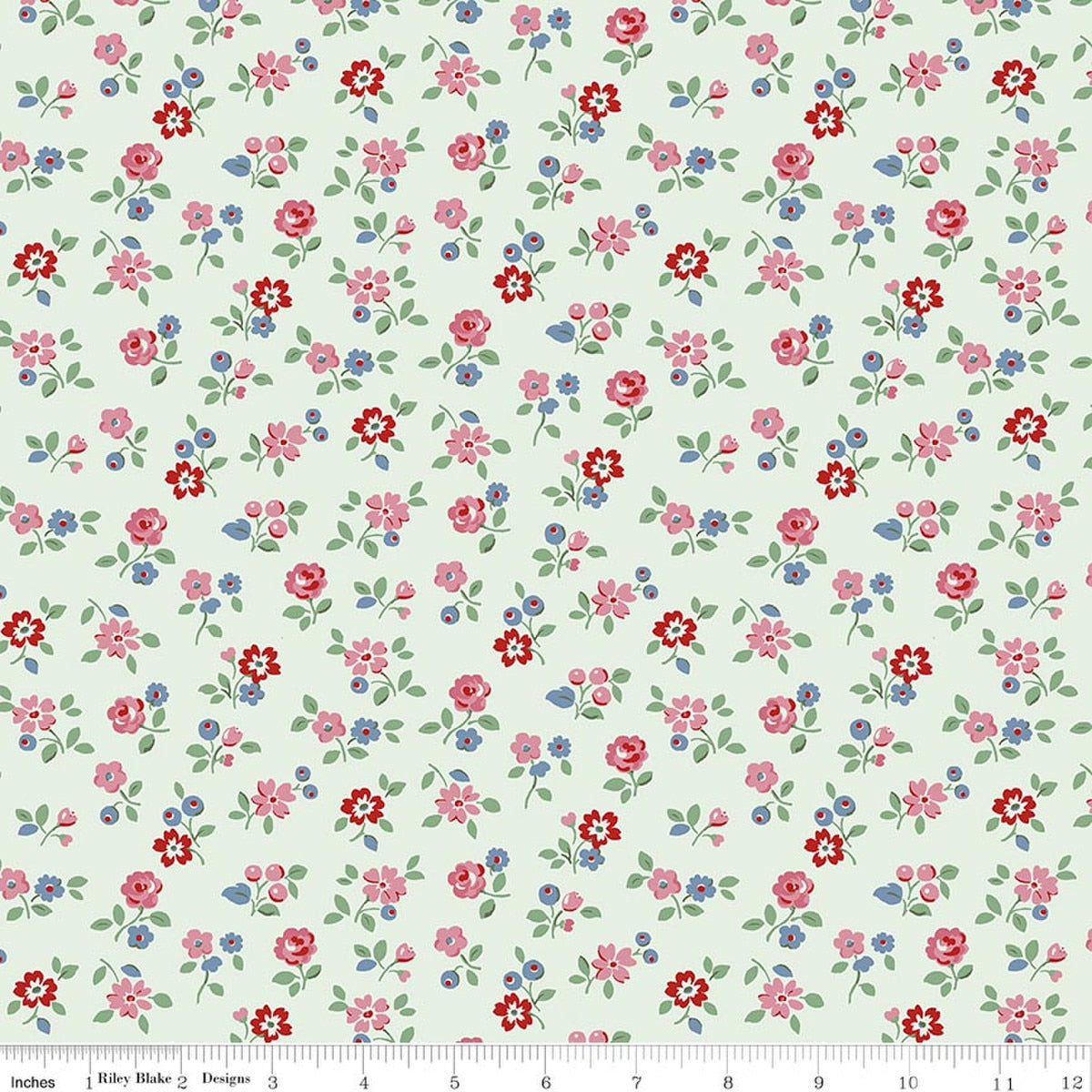 Cath Kidston® Signature Collection Arlington Ditsy Mist Quilt Fabric ...