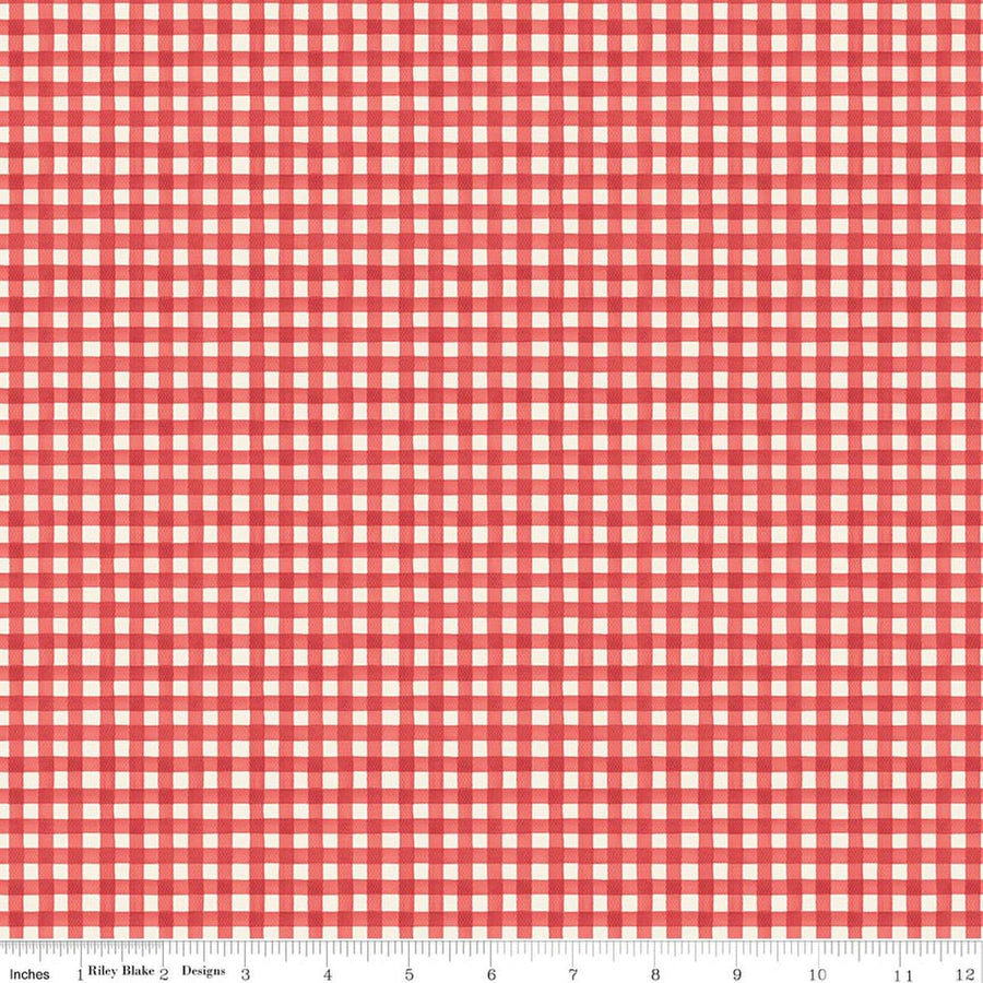 Cath Kidston® Signature Collection Gingham Red Quilt Fabric – Quilting ...