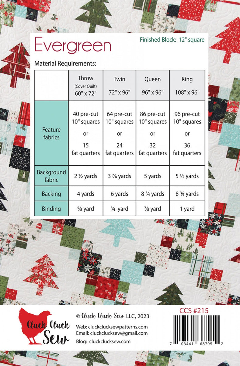 Evergreen Quilt Pattern – Quilting Books Patterns and Notions