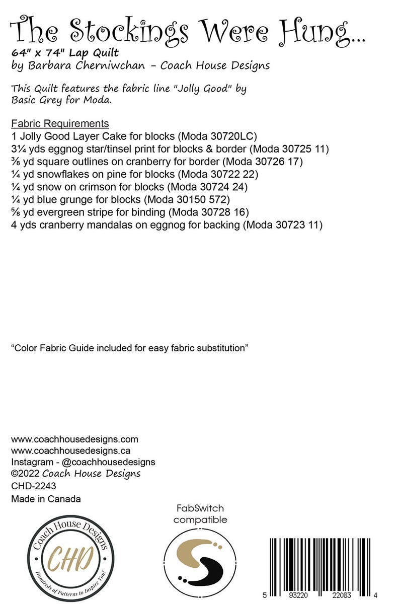 The Stockings Were Hung... Quilt Pattern – Quilting Books Patterns and ...