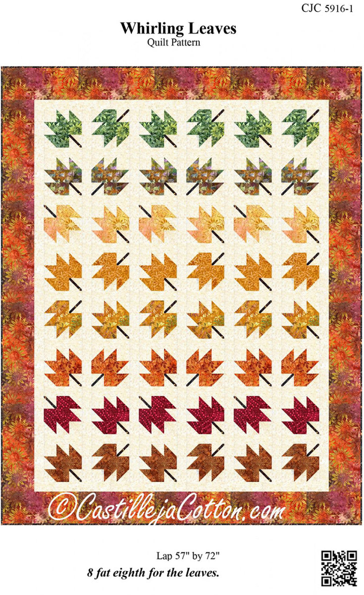 Whirling Leaves Quilt Pattern – Quilting Books Patterns and Notions