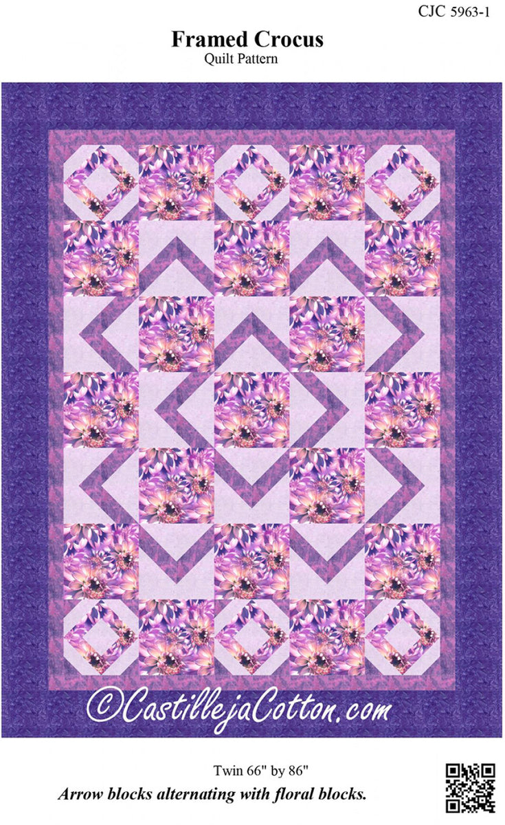 Framed Crocus Quilt Pattern – Quilting Books Patterns and Notions