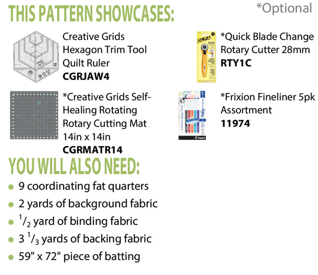 Hexagon Alley Quilt Pattern – Quilting Books Patterns and Notions