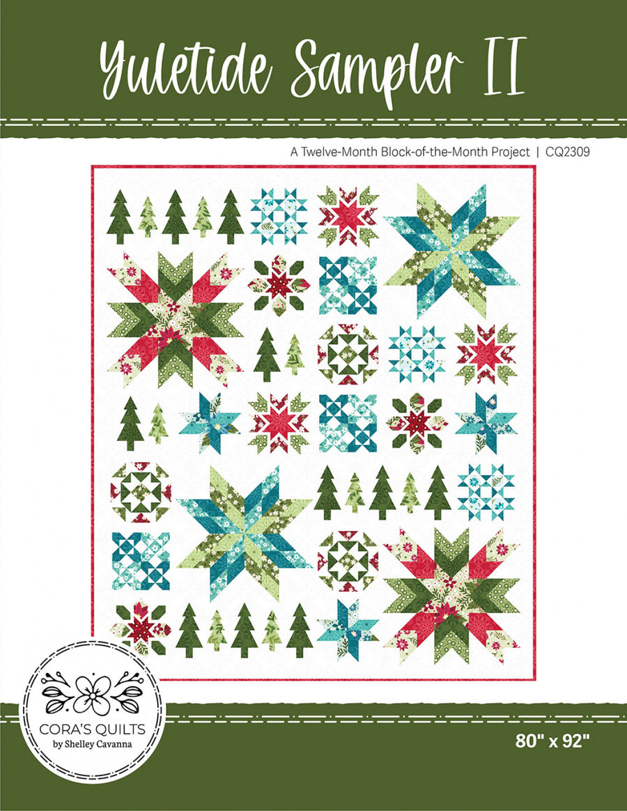 Yuletide Sampler II Block-of-the-Month Quilt Pattern – Quilting Books ...