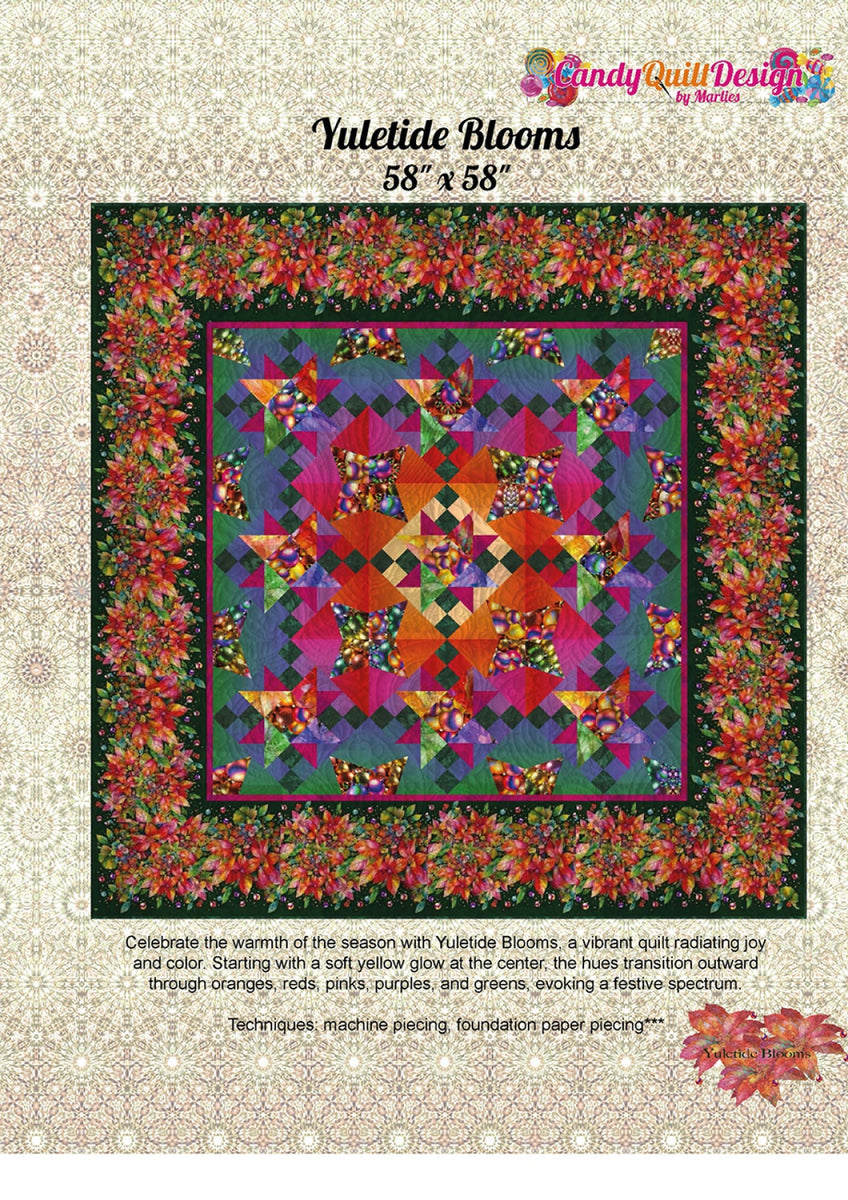 Yuletide Blooms Quilt Pattern – Quilting Books Patterns and Notions
