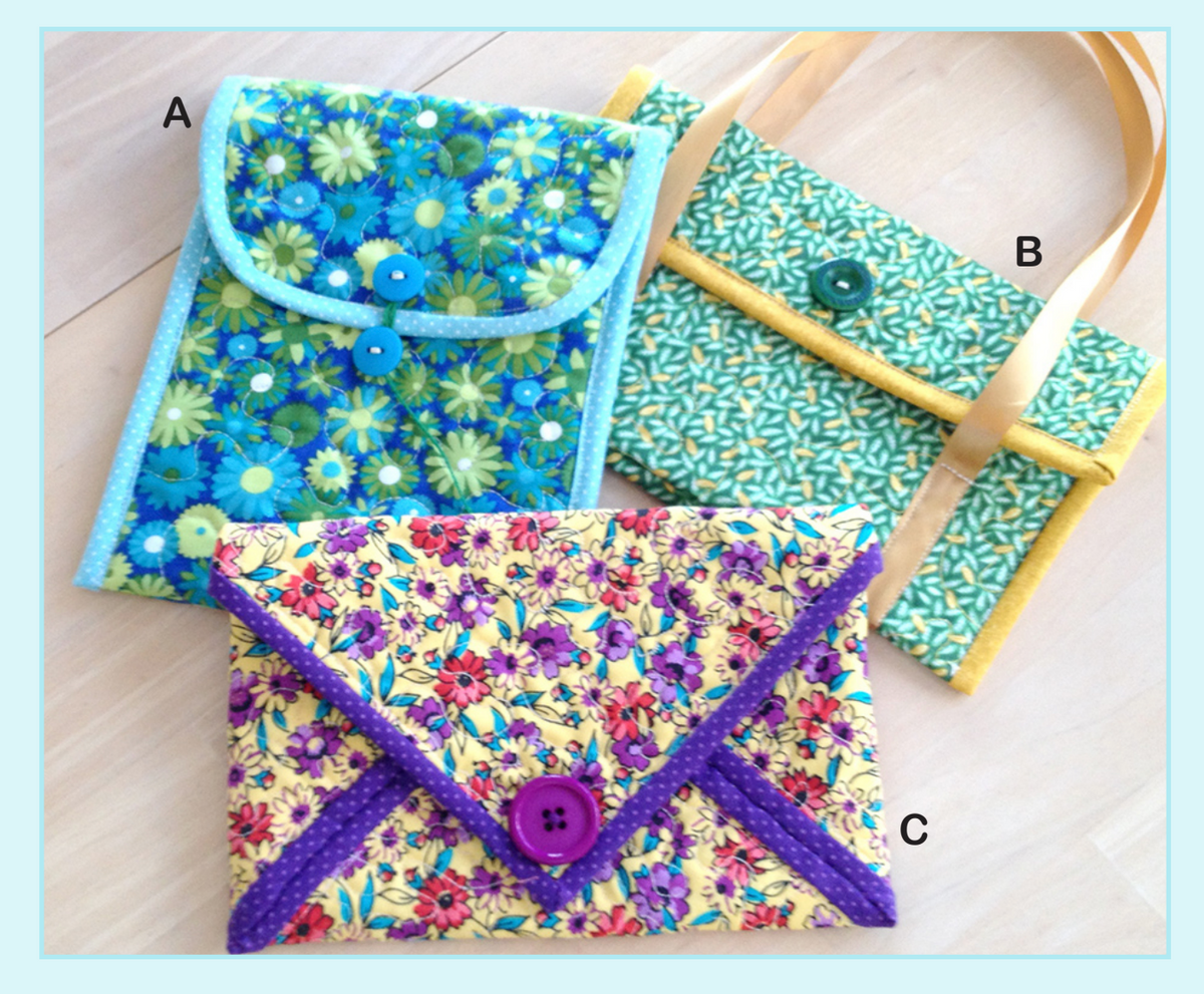 Three Envelope Tablet Totes Downloadable Pattern – Quilting Books ...