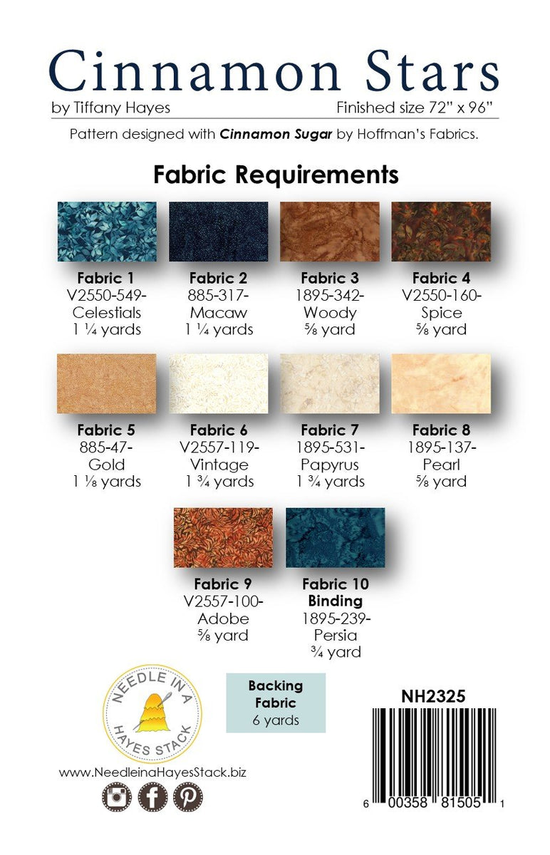 Cinnamon Stars Downloadable Pattern – Quilting Books Patterns and Notions