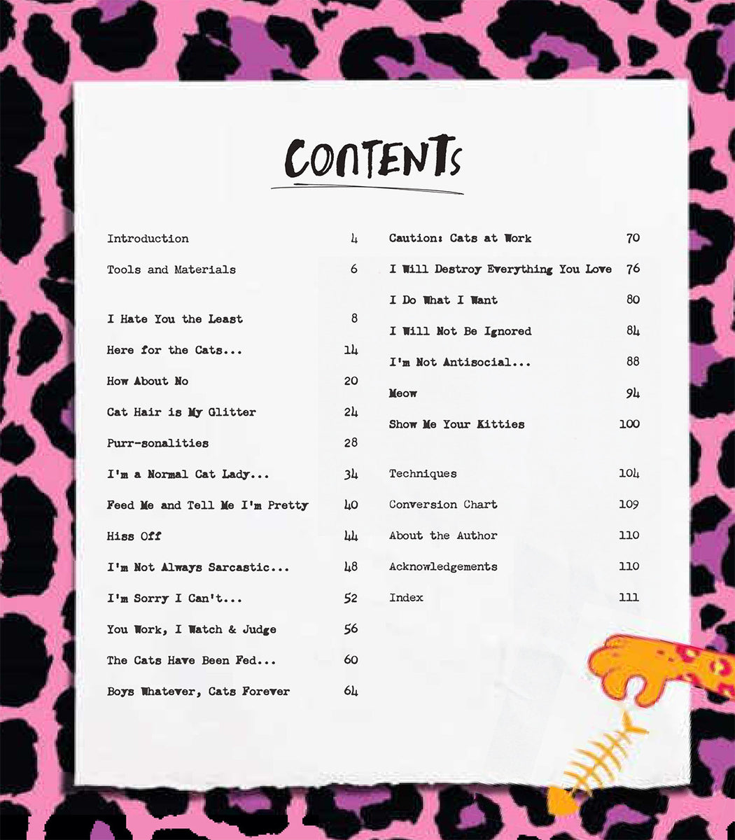 Cross Stitch with Cattitude – Quilting Books Patterns and Notions