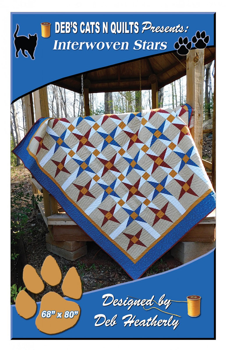 Interwoven Stars Quilt Pattern – Quilting Books Patterns and Notions