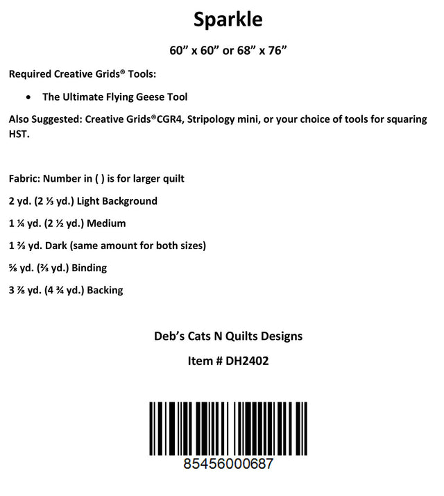 Sparkle Quilt Pattern – Quilting Books Patterns and Notions