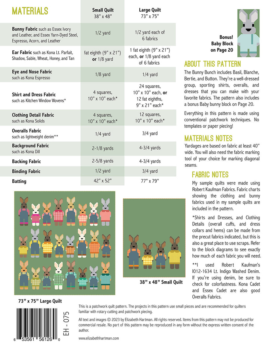 The Bunny Bunch Quilt Pattern – Quilting Books Patterns and Notions