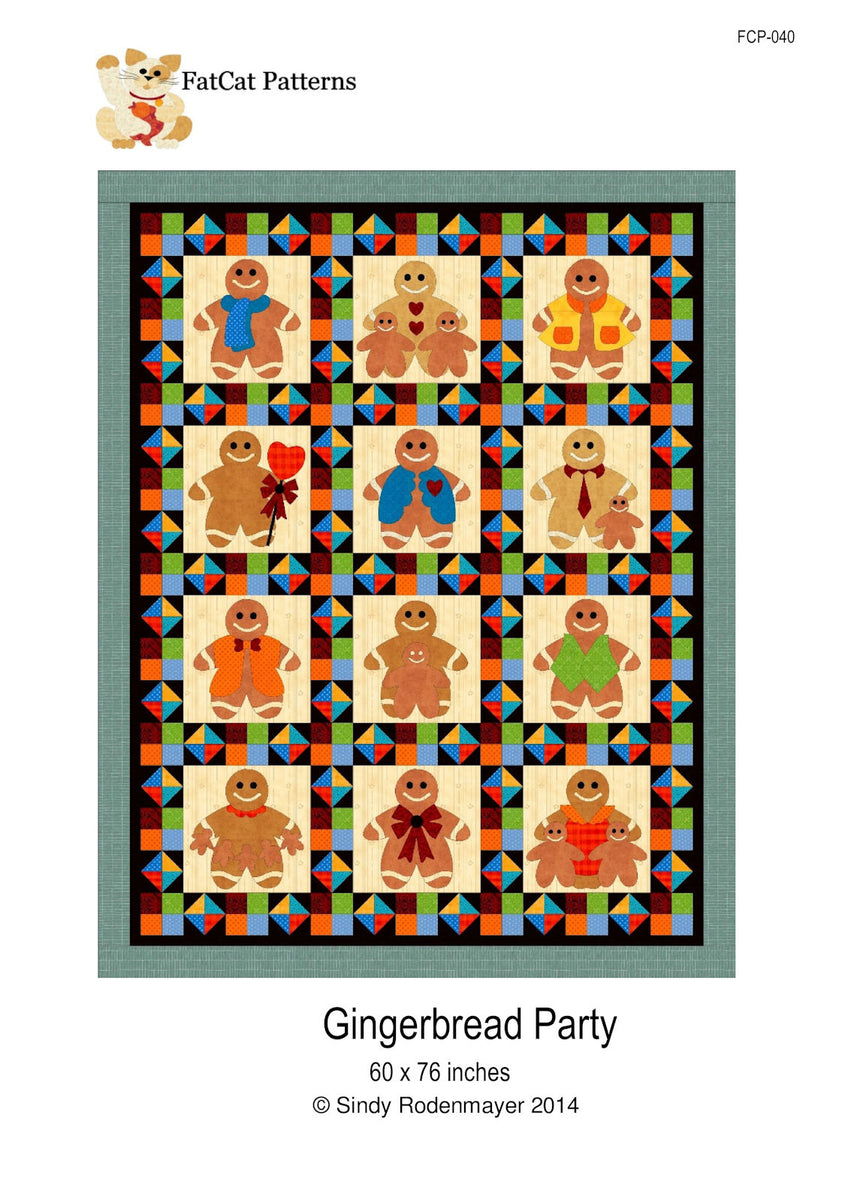 Gingerbread Party Downloadable Pattern – Quilting Books Patterns and ...