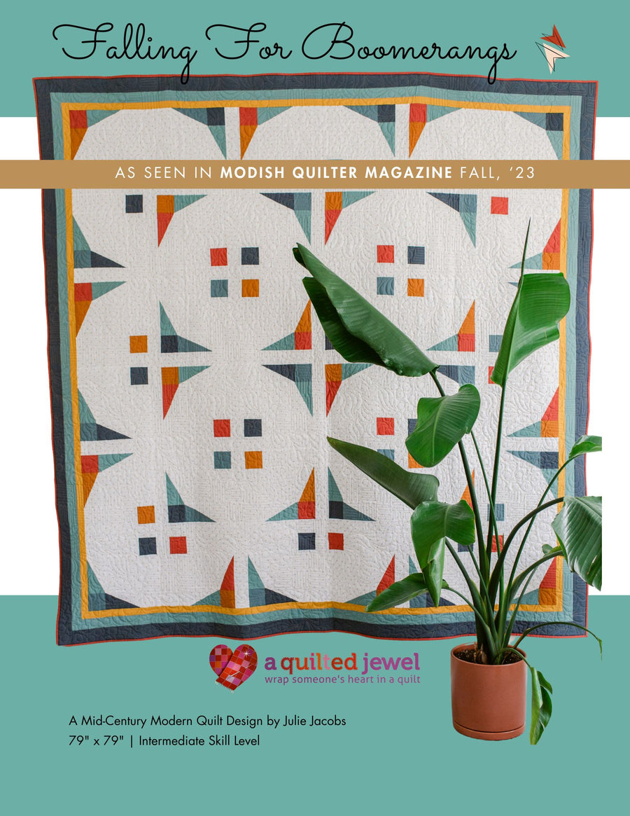 Falling For Boomerangs Downloadable Pattern – Quilting Books Patterns and Notions