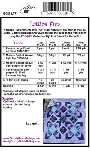 Lattice Fun Quilt Pattern – Quilting Books Patterns and Notions Lattice Fun Quilt Pattern – Quilting Books Patterns and Notions