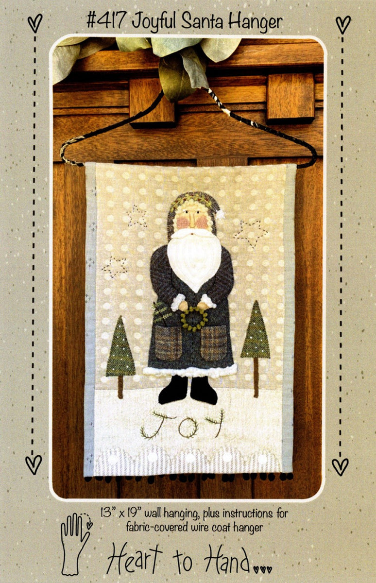 Joyful Santa Hanger Pattern – Quilting Books Patterns and Notions