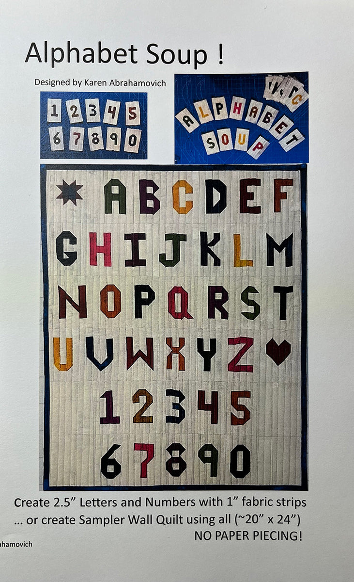 Alphabet Soup Quilt Pattern Quilt Pattern – Quilting Books Patterns and ...