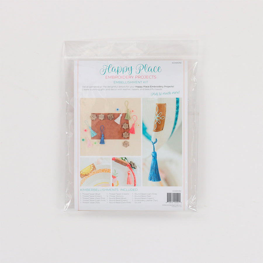 Happy Place Embroidery Projects Embellishment Kit – Quilting Books ...