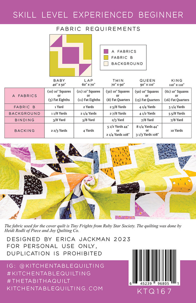 The Tabitha Quilt Pattern – Quilting Books Patterns and Notions