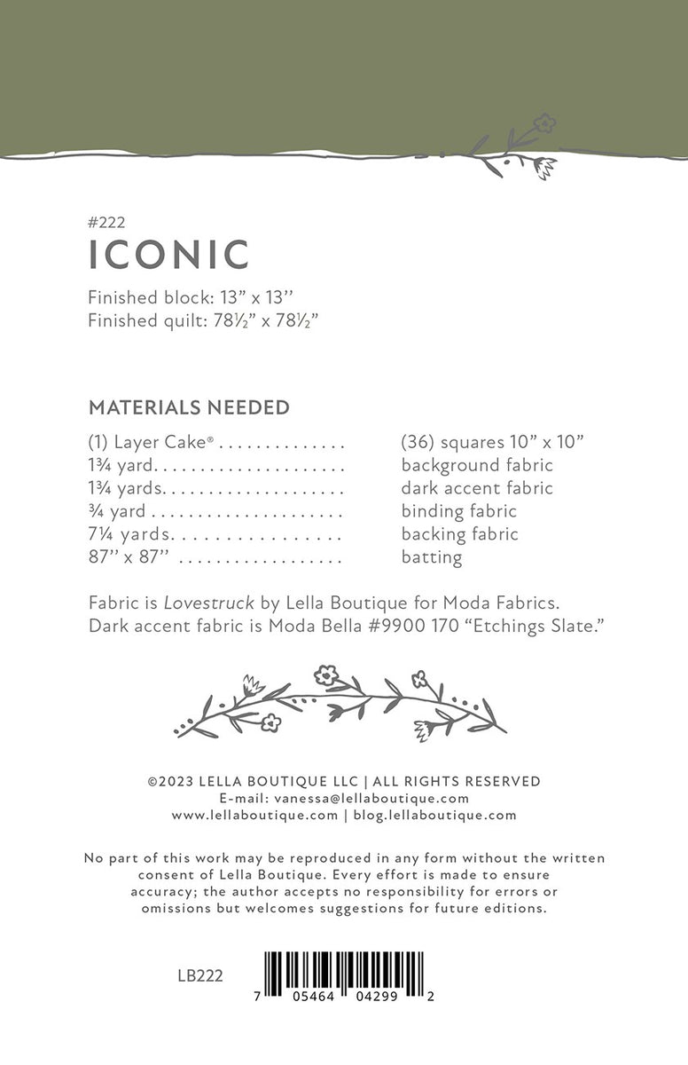 Iconic Quilt Pattern – Quilting Books Patterns and Notions