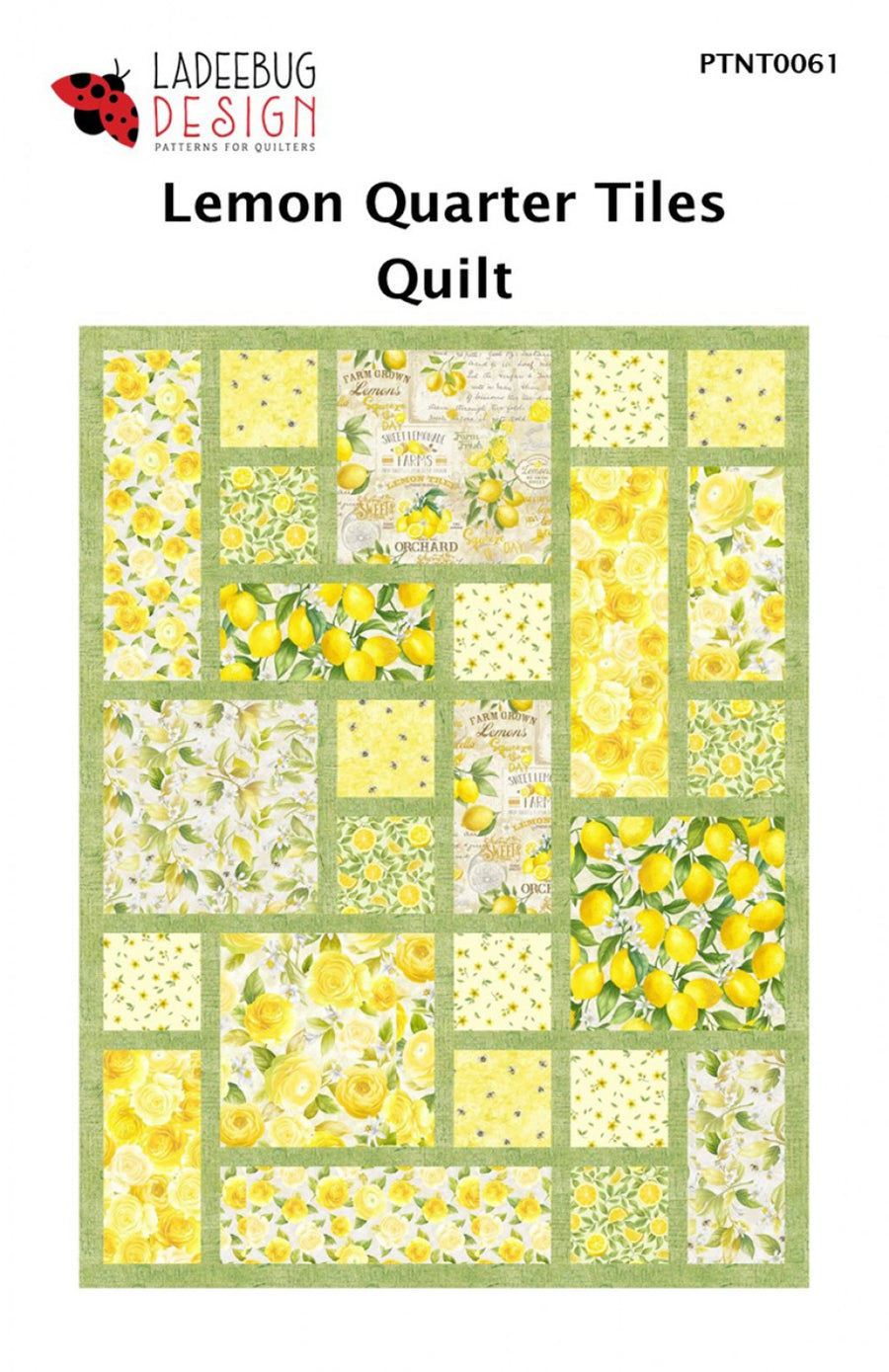 Lemon Quarter Tiles Quilt Pattern – Quilting Books Patterns and Notions