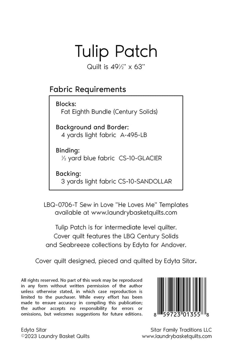 Tulip Patch Quilt Pattern – Quilting Books Patterns and Notions