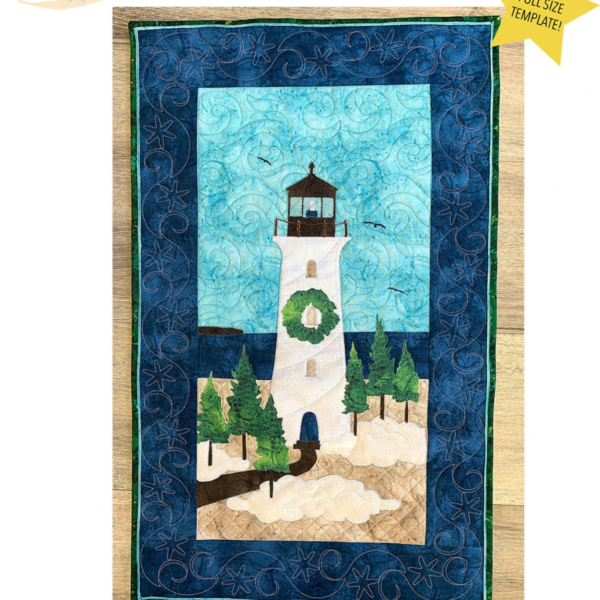 Winter Lighthouse Machine Applique Pattern – Quilting Books Patterns ...
