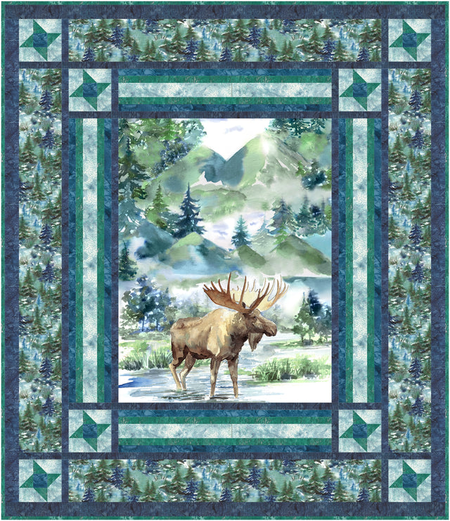 Moose in the Woods Downloadable Pattern – Quilting Books Patterns and ...